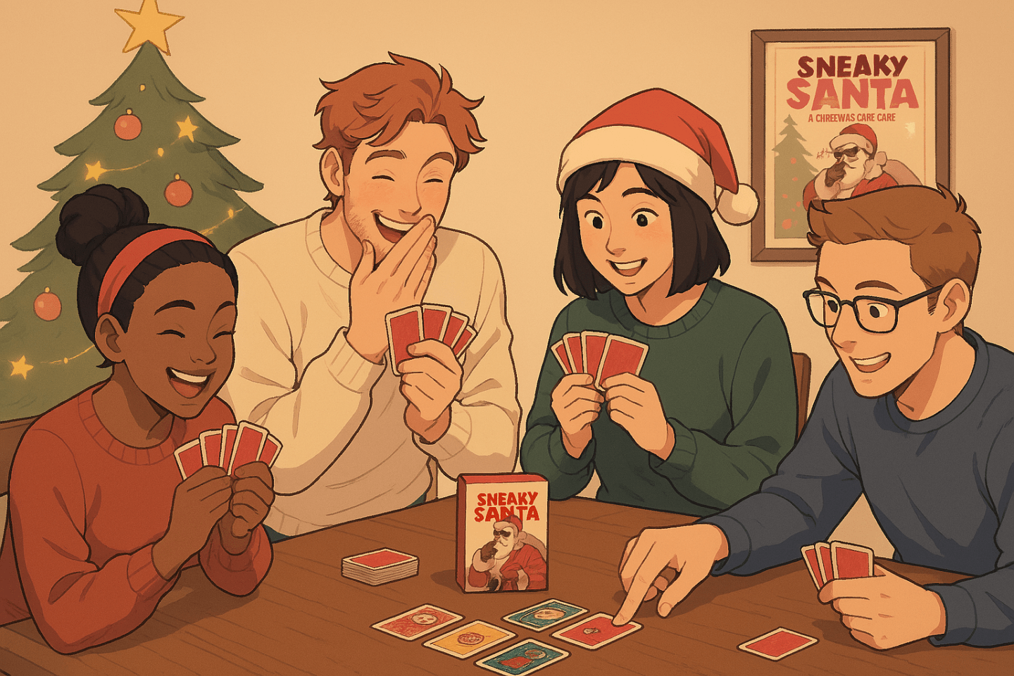 Sneaky Santa Card Game – Layla Loots